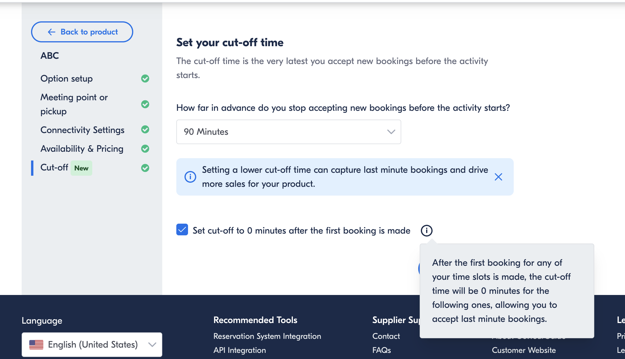 Setting up cut-off times for your product – Supply Partner Help Center ...